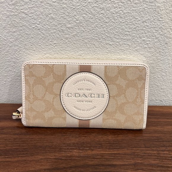 Coach | Bags | Coach Dempsey Large Phone Wallet In Signature Jacquard ...